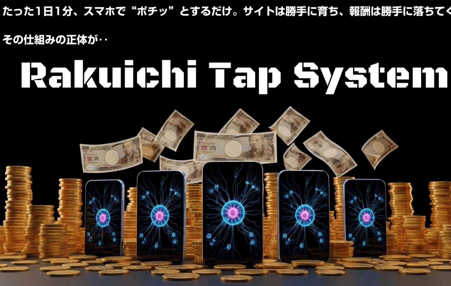 Rakuichi-tap-system RTS/藤田翔太の無料特典の内容について。 - 儲かる副業検証ブログ、地獄副業名鑑～月収1000万をハンドメイドする男の美学～